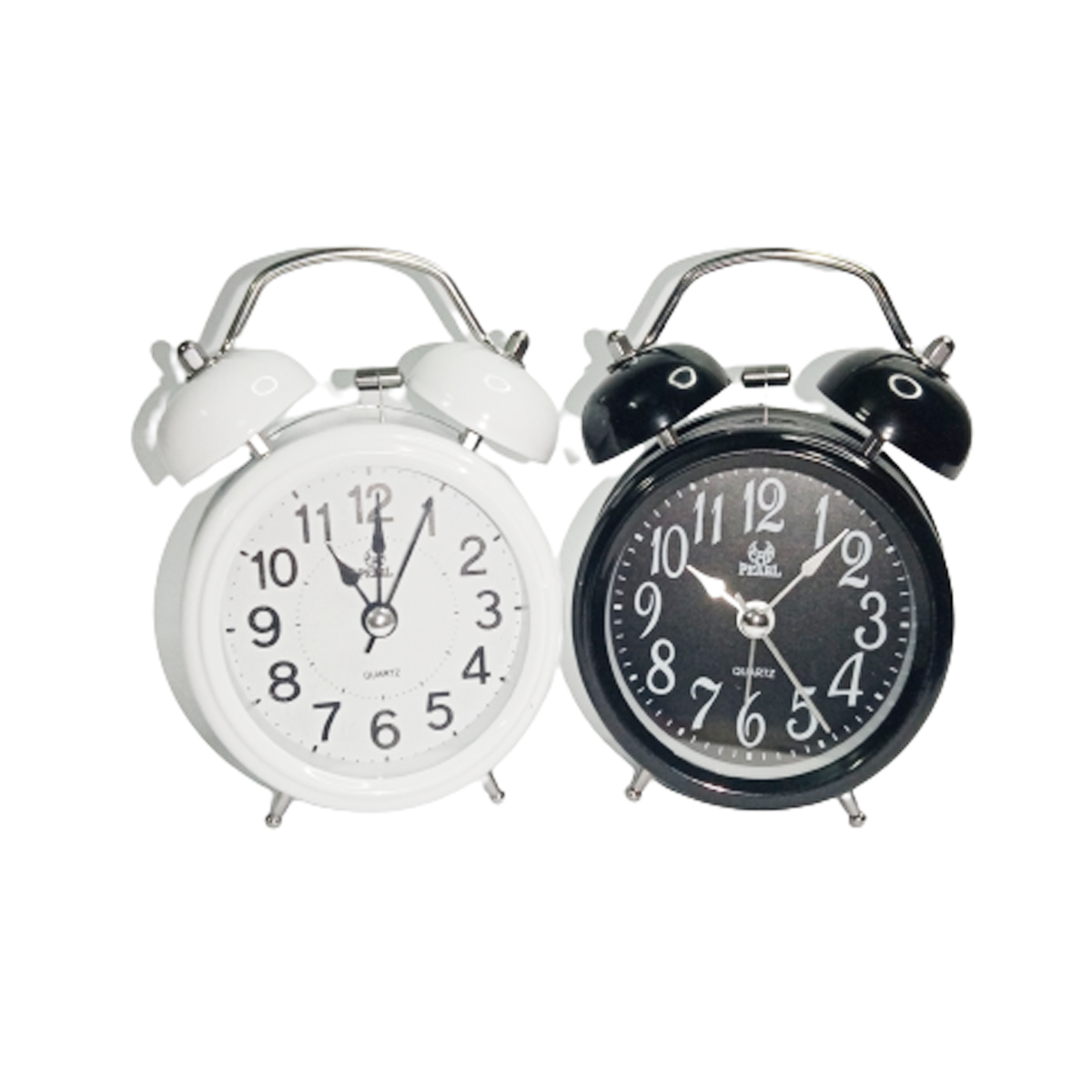 Pearl Original Double Bell Alarm Clock with Light - Black | Daraz.pk