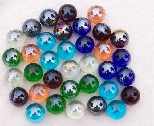 50 Pcs - Colorful Decoration Glass Marble Balls | Daraz.pk