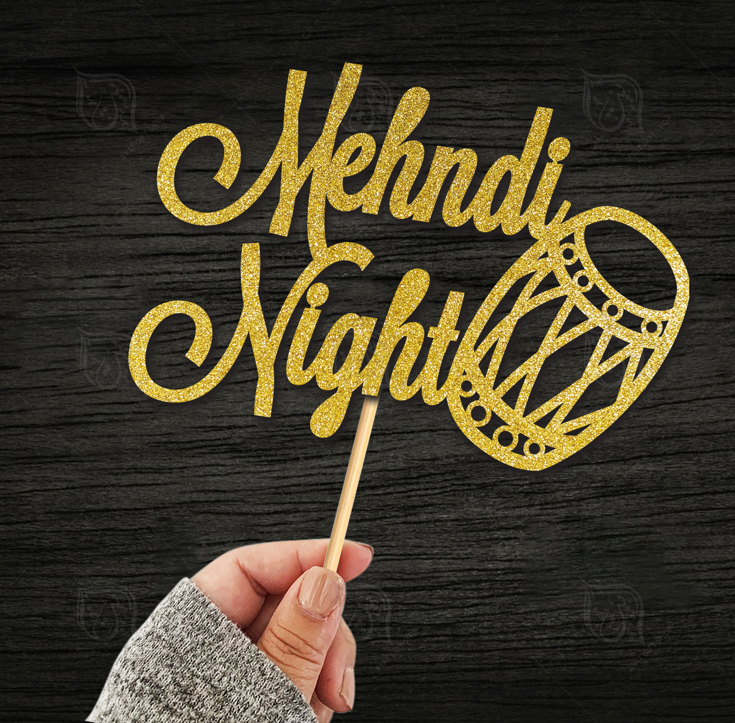 Mehndi Night Cake Topper For Party Celebration, Anniversary, Engagement ...