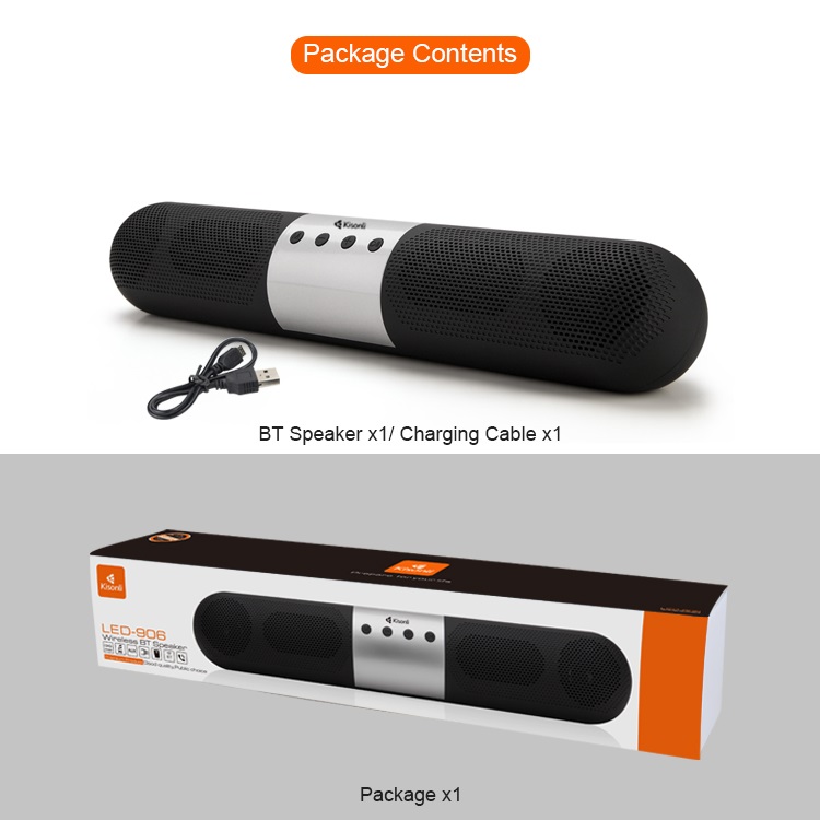 Kisonli LED-906 woofers bt sound system speaker Wireless BT(V5.0 ...