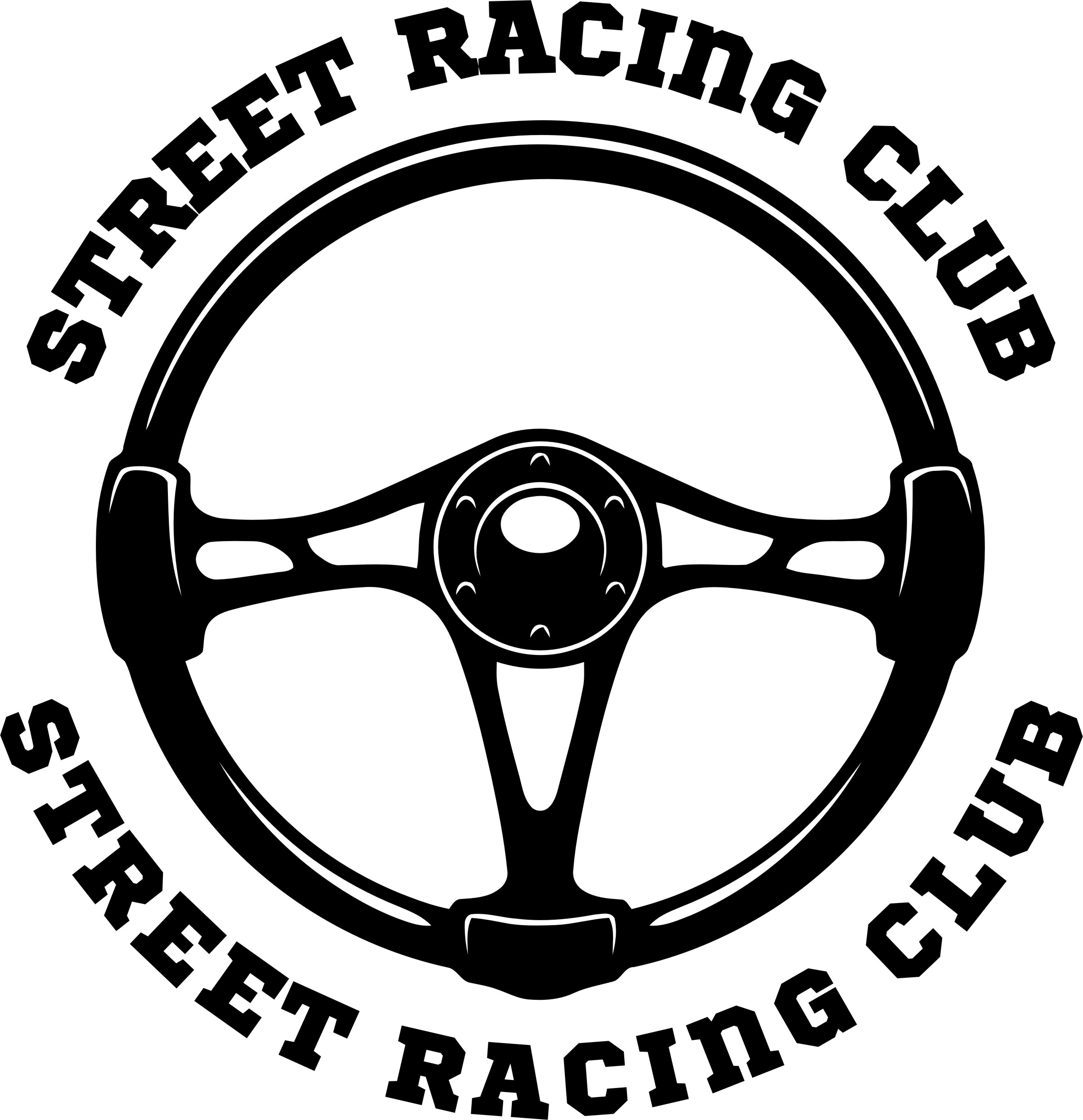 Street Racing Club logo Sticker vinyl Decal 8.5 inch | Daraz.pk