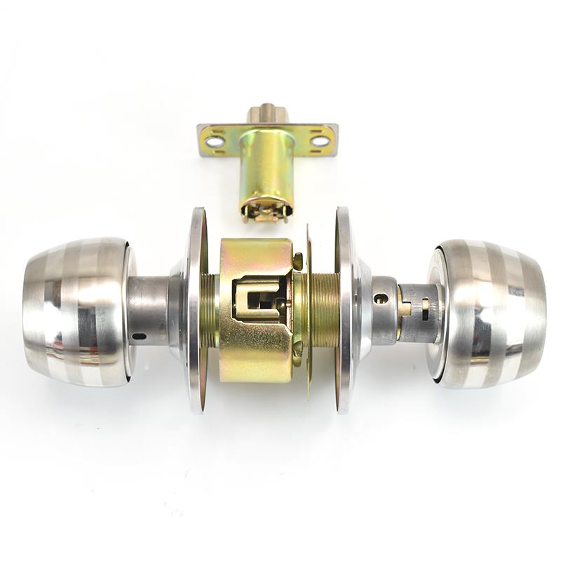 Solid stainless steel ball lock indoor bedroom door lock universal ...