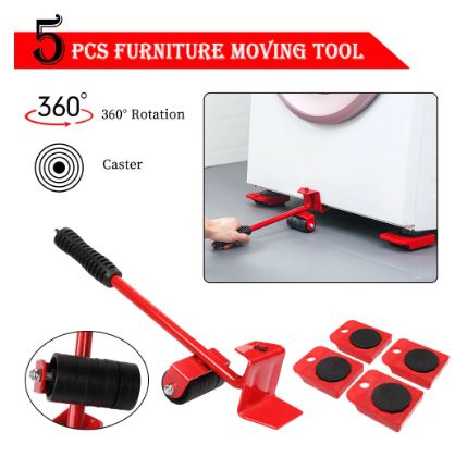 5-in-1 Heavy Duty Furniture Mover Tool Kit – Furniture Moving Wheels ...