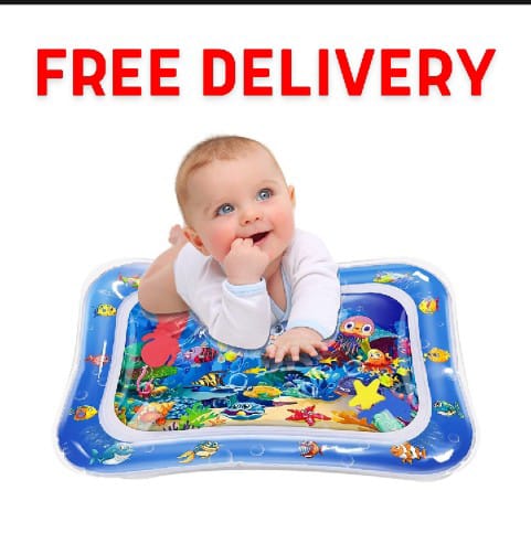 Inflatable Tummy Time Mat Premium Baby Water Play Mat for Infants and ...