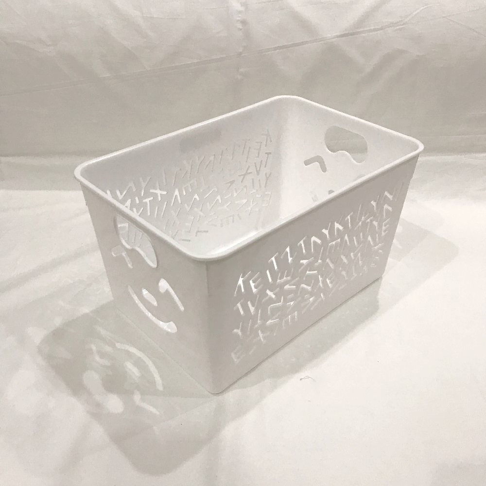 Unbreakable Plastic Baskets Without Lid for Fruit Vegetable Bathroom ...