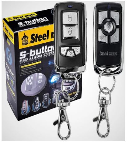 SteelMate 5 Button Car Alarm System For All cars (838G Model) | Daraz.pk