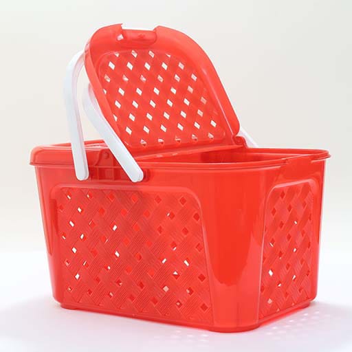 Portable Storage, Picnic and Carry Basket With Lid Portable Storage ...