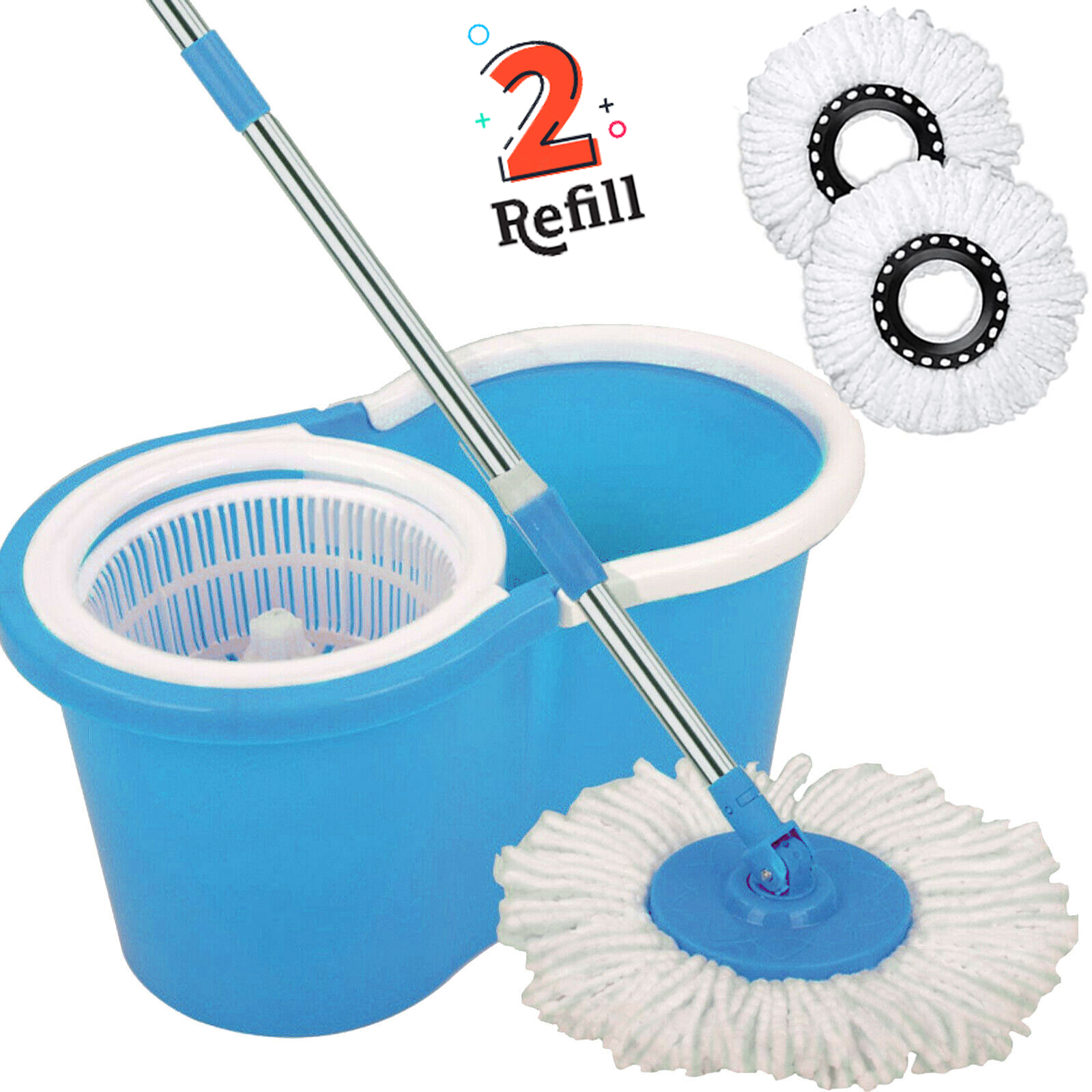 Spin Mop with Spinner and Bucket Magic Tornado Mop 360 | Daraz.pk