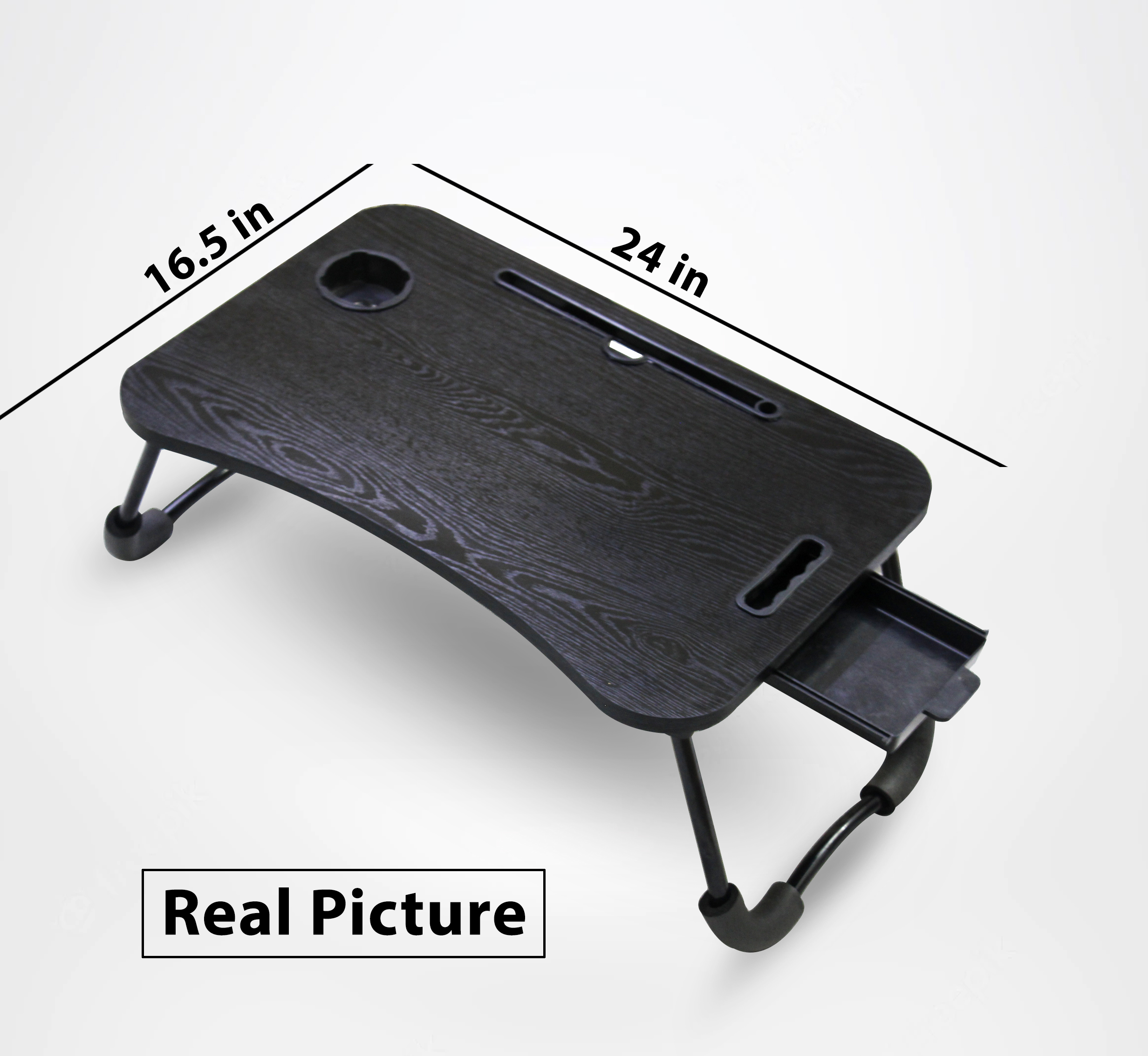 Wooden Gaming Laptop Table For Bed Foldable Stand Ergonomic Portable ...