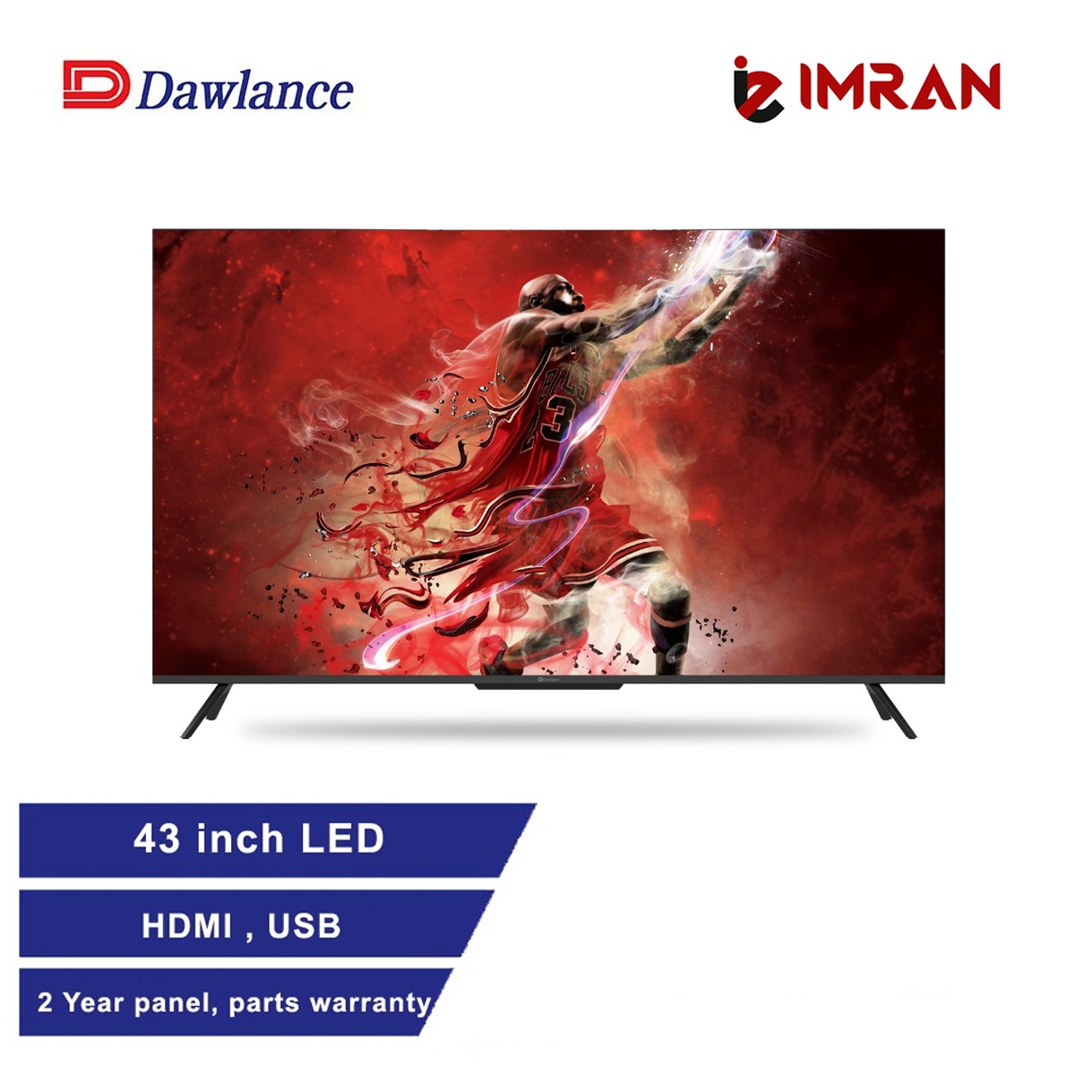 Dawlance simple 43 Inch HD LED TV 43E3A Narrow Bezel Screen 2 Years ...