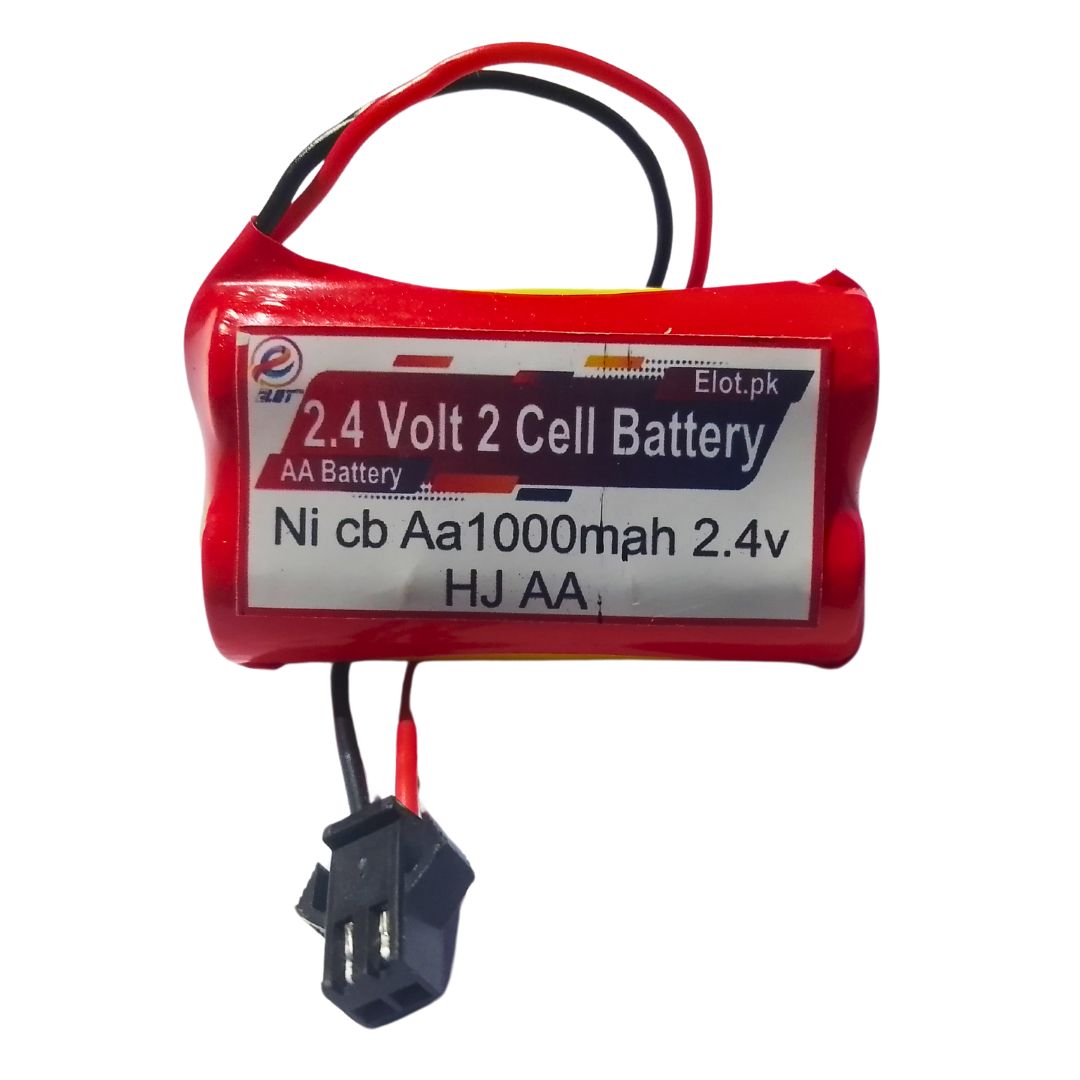 2.4 Volt 1000 Mah 2 Cell Battery 2.4V AA Ni-MH Battery 2*AA Cell Pack ...