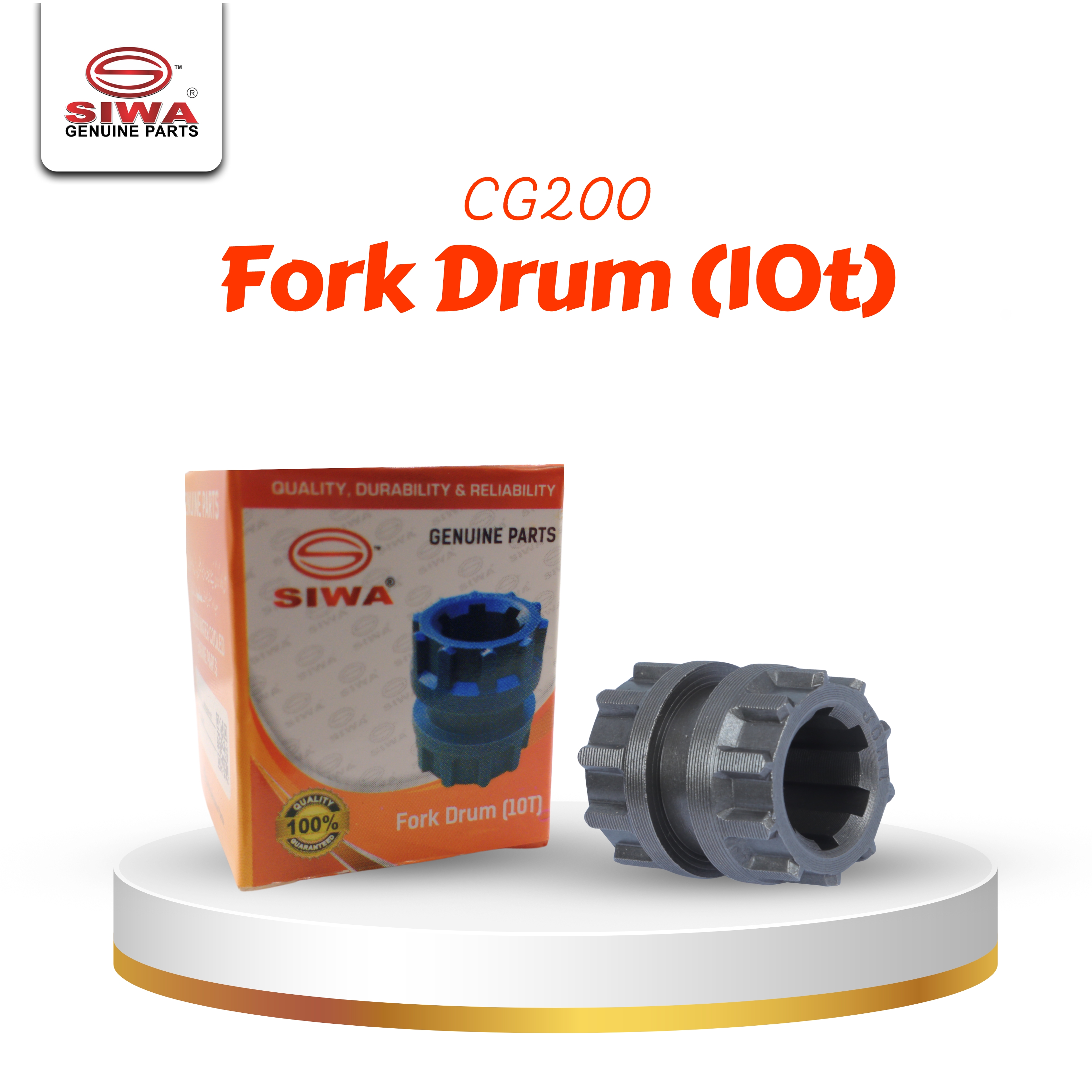 SIWA CG 200cc Fork Drum With 10T High Quality 4 Stroke Rickshaw Parts ...