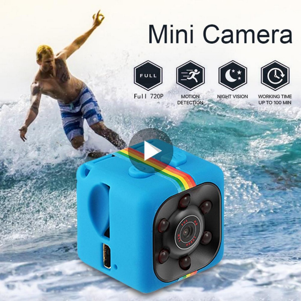 SQ11 mini Camera small cam 720P Night Vision Sensor Camcorder Micro ...