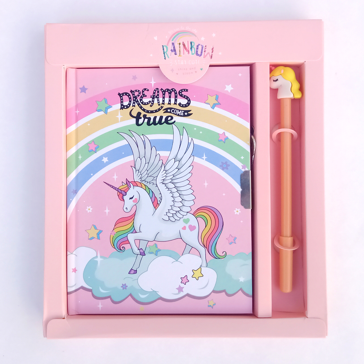 Cute Unicorn diary with Gel Pen with Packing stationery school Gift ...