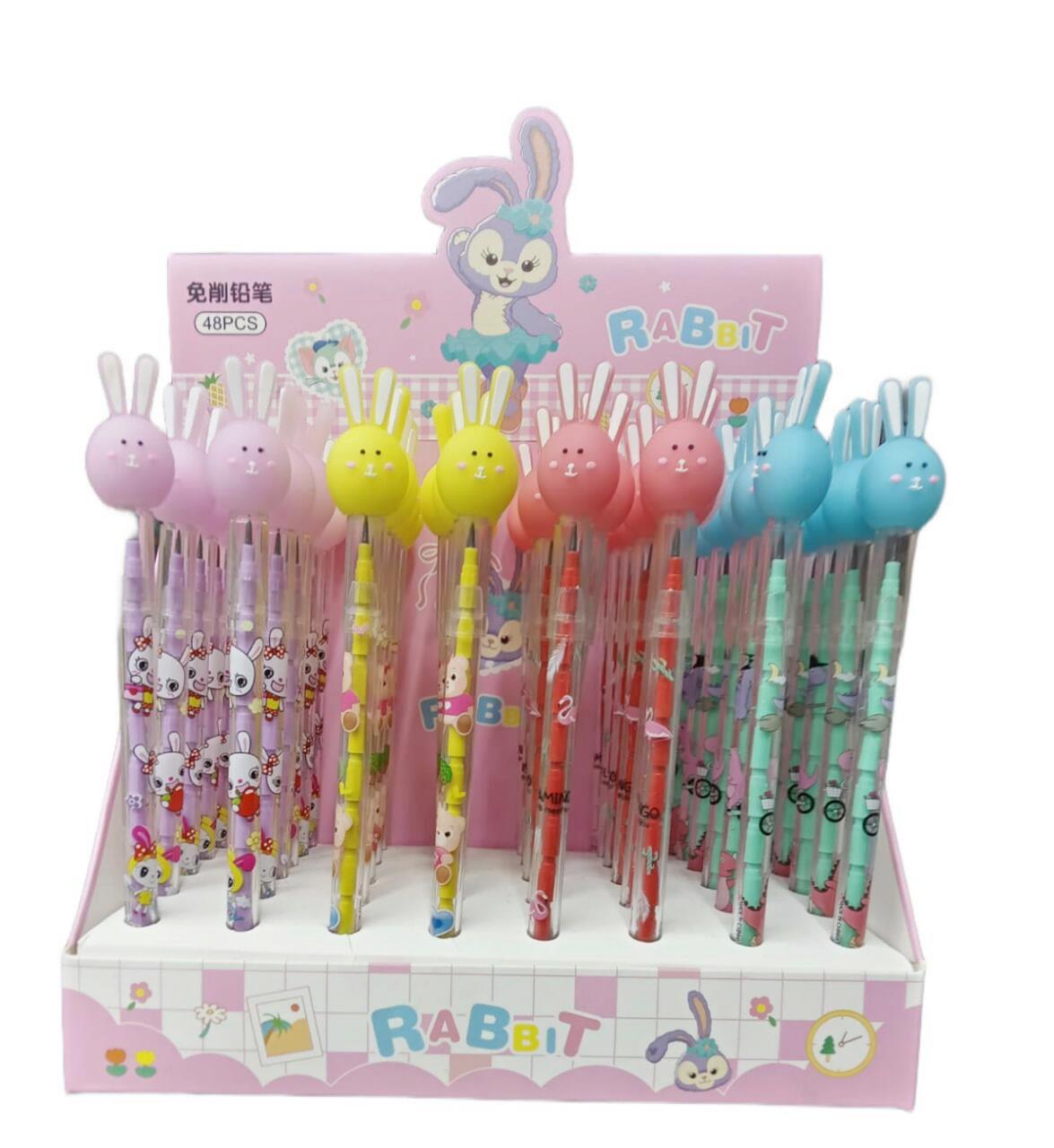 Rabit Sikka Pencils Cute Fancy Pencils Set Pack of 4 Pencils | Daraz.pk