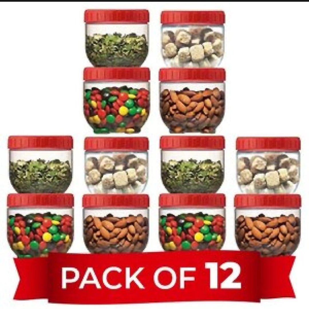 PLASTIC JARS Transparent LOCK AND LOCK JAR AIR TIGHT 300ML PACK 12 PCS ...