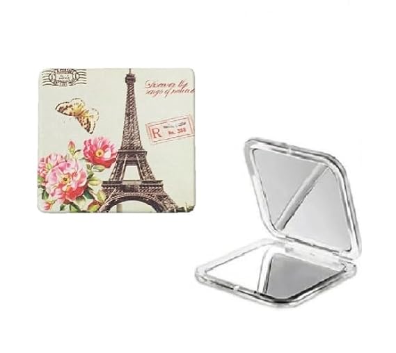 Two sided mirror, magnifying mirror, makeup pocket mirror, table mirror ...