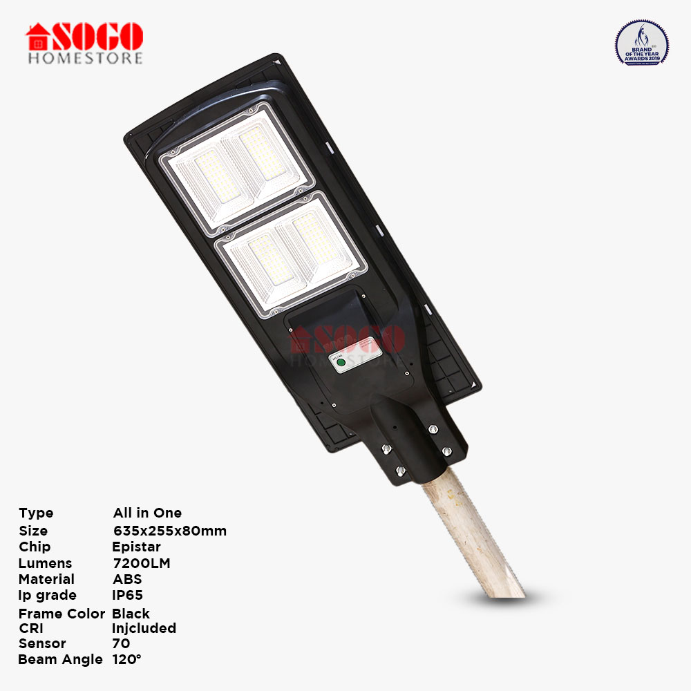 Sogo 80 watts Smart Solar Led Street Light With Motion Sensor (80 watts ...
