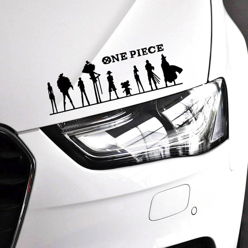 One Piece Luffy Ace Car Stickers Car Eyebrow Door Window sticker ...