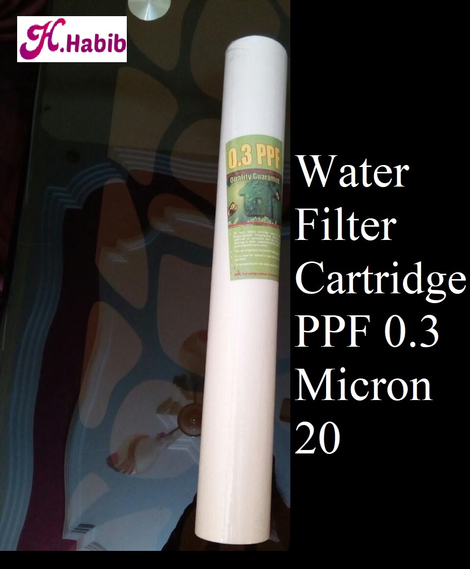 Water Filter Cartridge Replacement PPF 0.3 Micron 20" | Daraz.pk