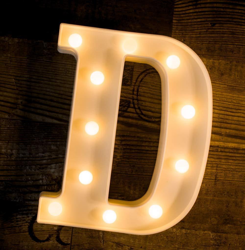 LED Alphabet letter "D" Lights Alphabet Wedding Birthday Party | Daraz.pk