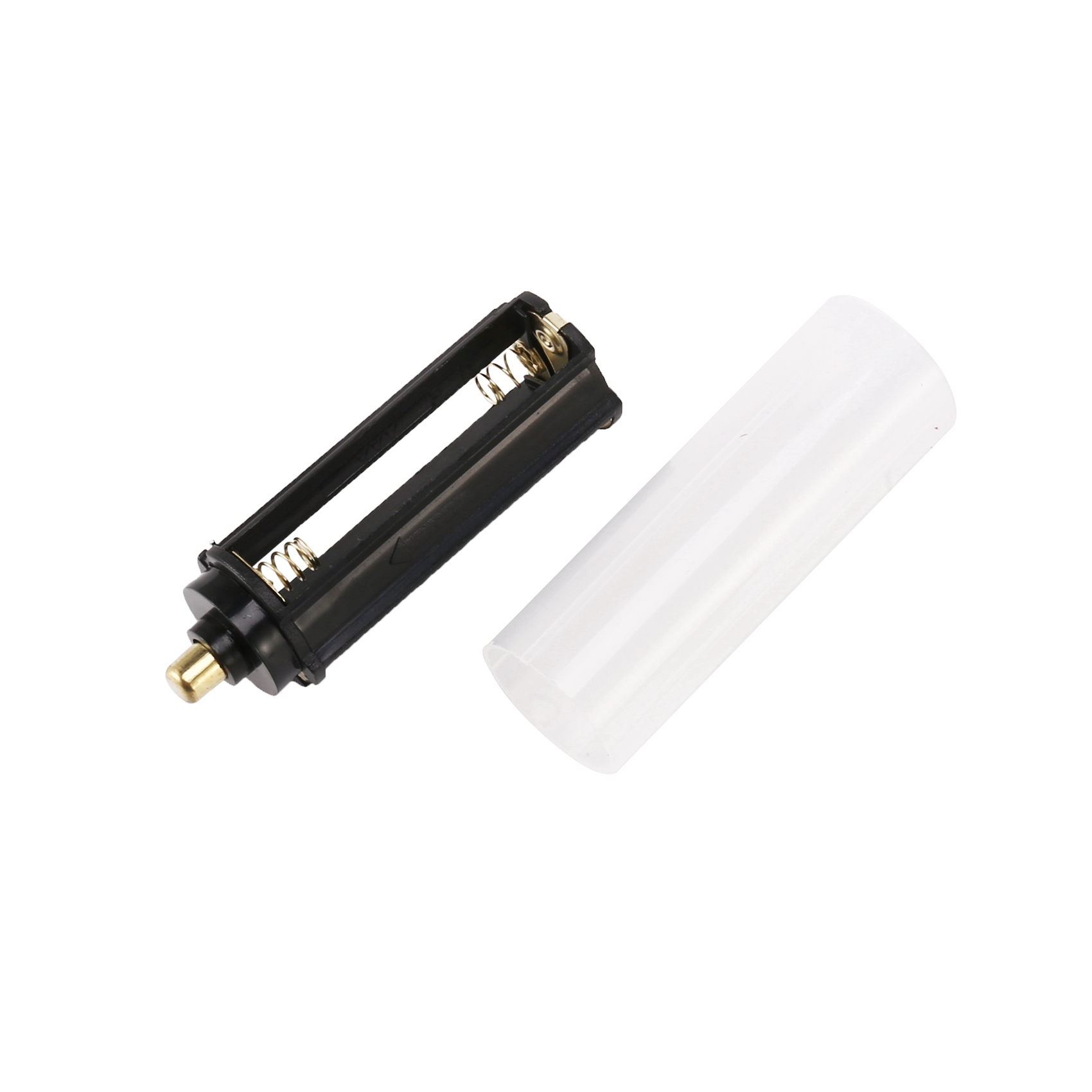 battery box-4x 18650 Battery Tube 4x AAA Battery Holder-Black&white ...