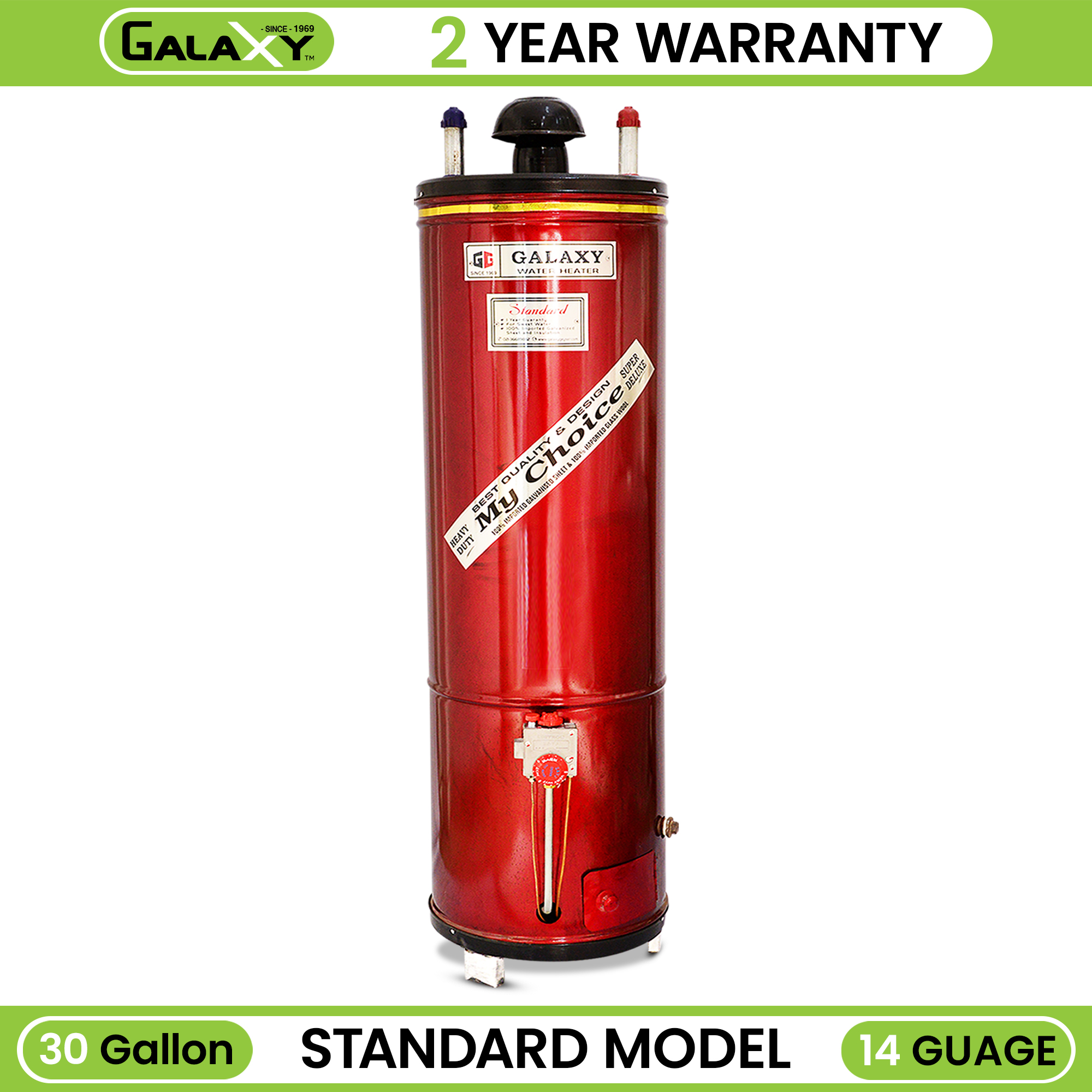 Galaxy Geyser 2 year warranty Durable water heater 30 Gallon 20 GALLON ...