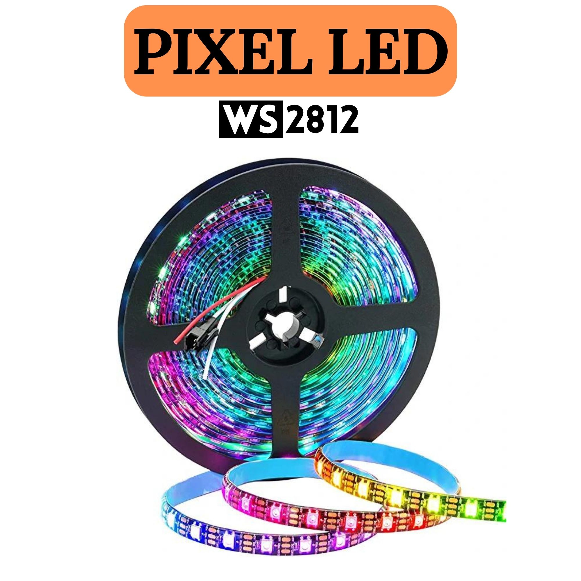 PIXEL LED Strip WS2812 with Mobile Music APP controller & IR Remote ...