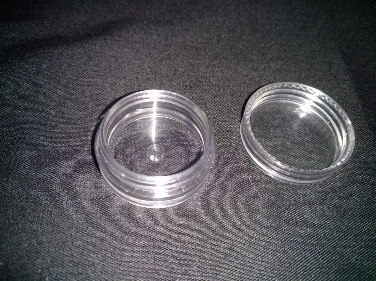1pcs 10ml Round ABS Empty Cosmetic Jar with Transparent Lid Concentrate ...