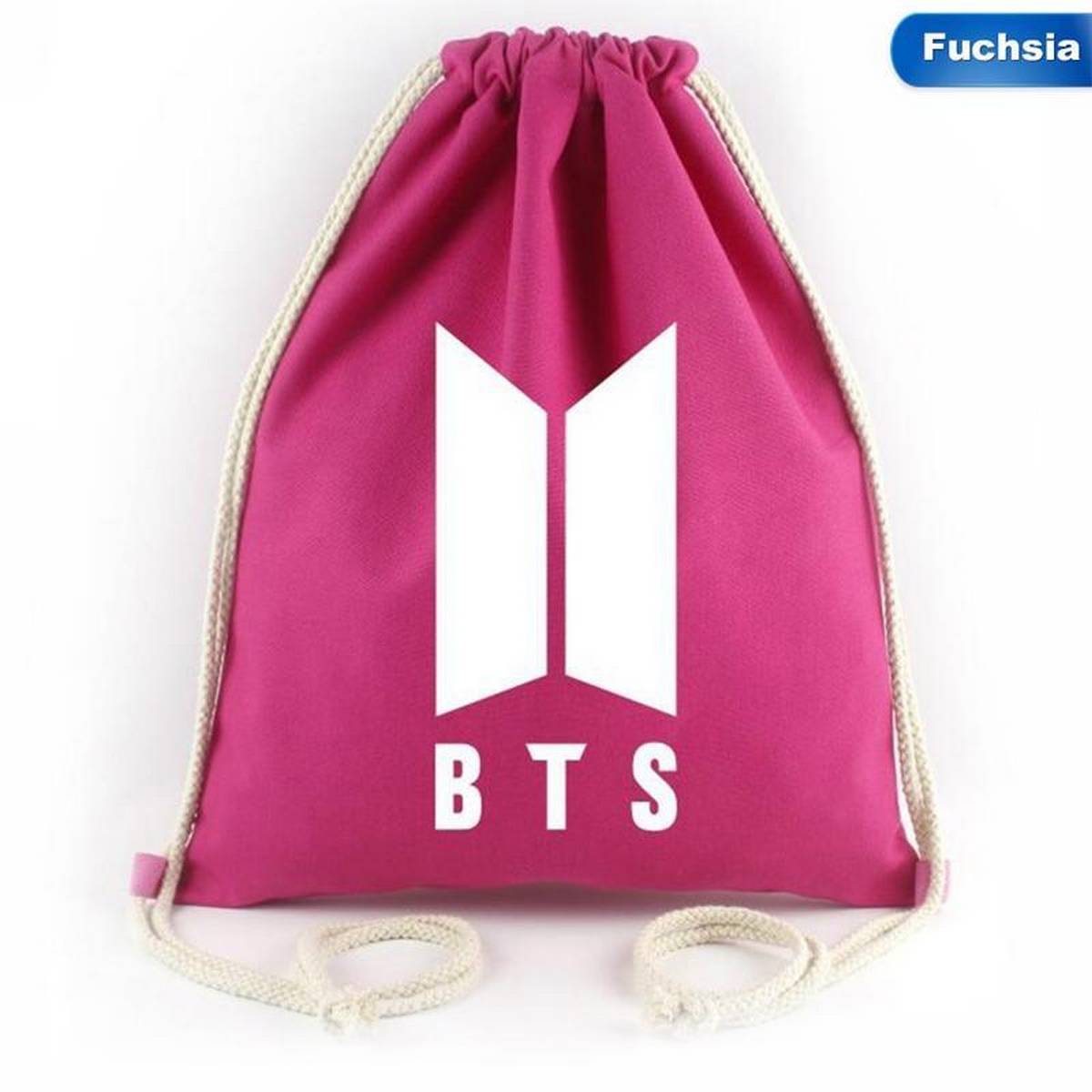 Kpop Bts New Logo Canvas Drawstring Bags Bangtan Boys Backpack Student ...