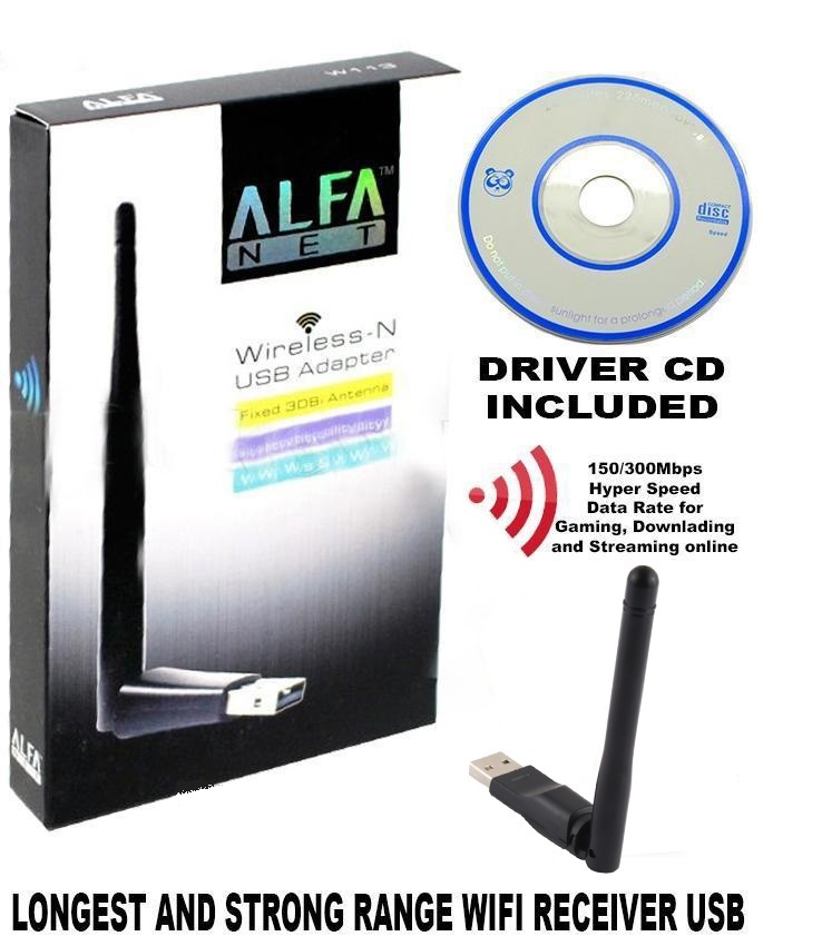 ALFA Aufa UW07 / W113 802.IIN WIFI Signal Catcher Receiver 300 Mbps USB adapter Wireless 2.4GHz ...