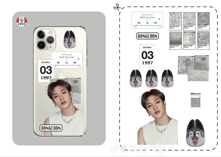 Stray Kids Stickers Uncut | Mobile phone stray kids BTS | Daraz.pk