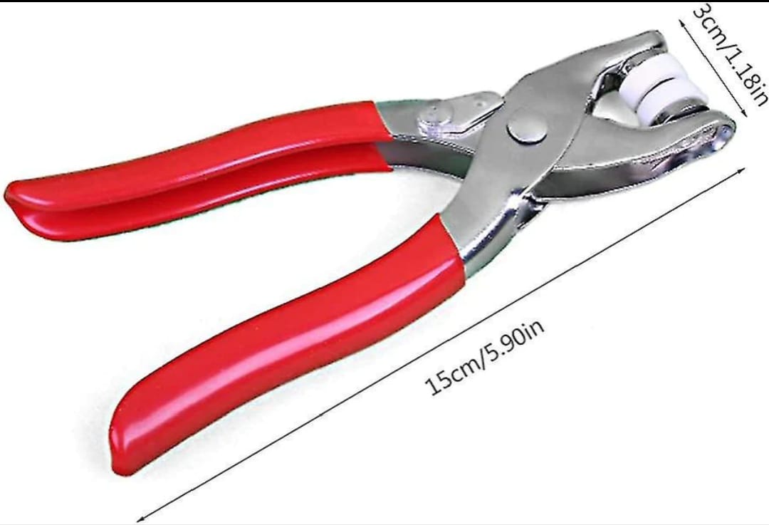 METAL SNAP BUTTON PLIER HAND PRESS KIT WITH 50 BUTTONS FASTNER PLIERS ...