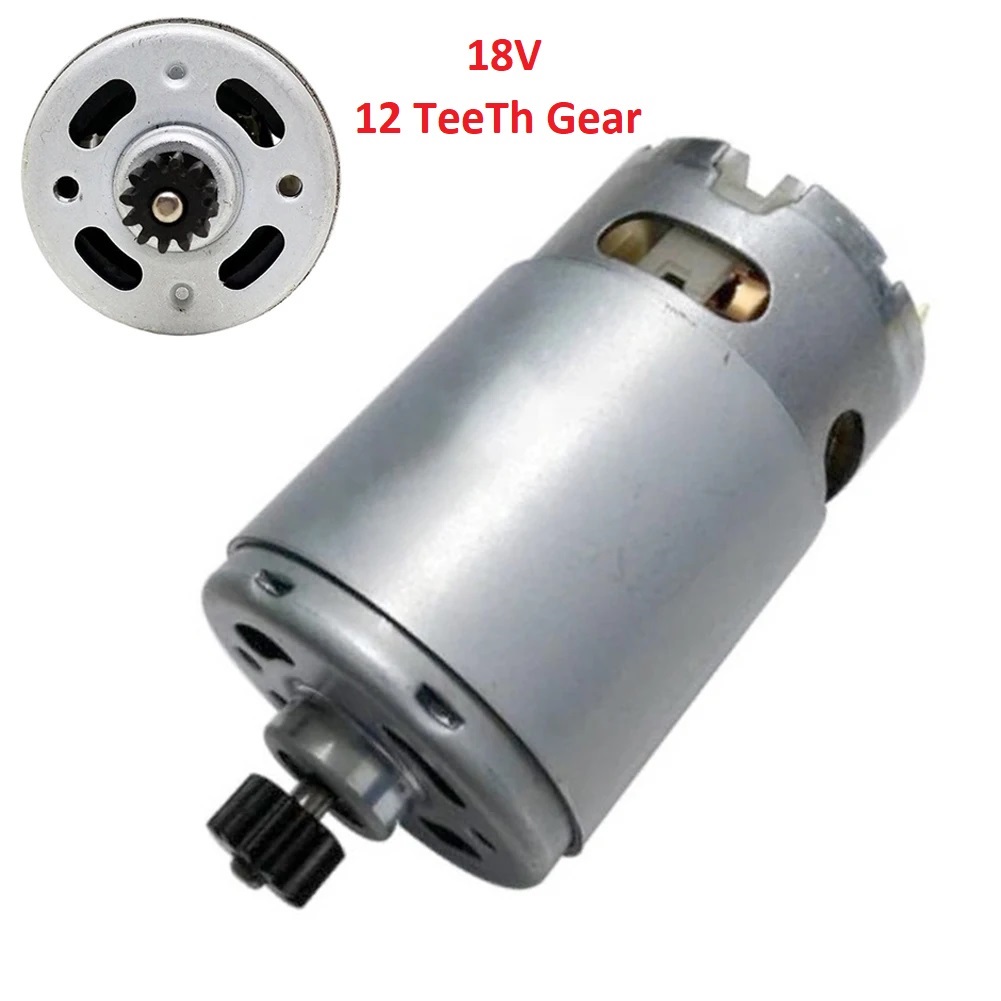 18V RS550 DC Motor -Micro Electric DC Motor with 12 Teeth - High Torque ...