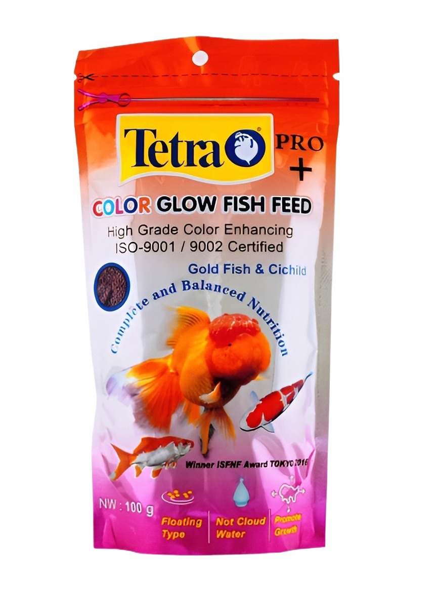 Fish Food 100gm - Tetra Pro + Color Grow Fish Feed 100g | Daraz.pk
