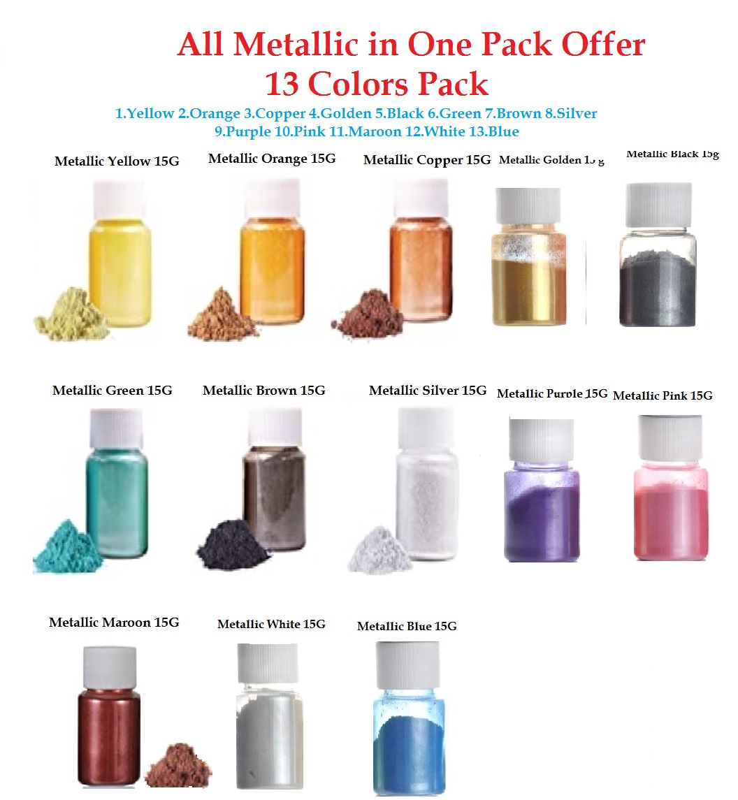 6 OR 7 OR 13 PCS Epoxy resin color Epoxy resin pigment powder Mica ...