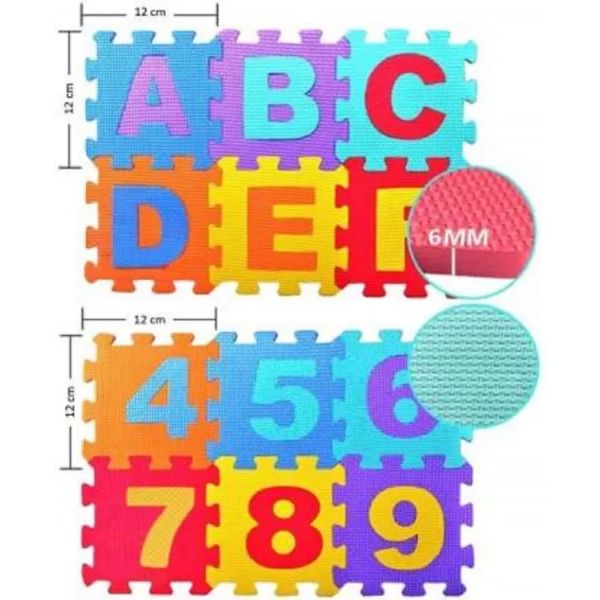 ABC Toy Block Mat Alphabets and Numbers Early Learning Toy Play Foam ...