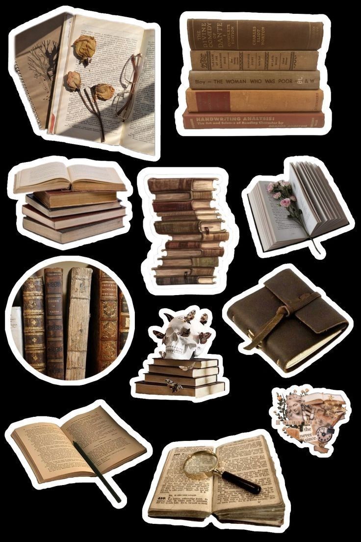 Brown theme journaling stickers, scrapbooking, vintage stickers, mobile ...