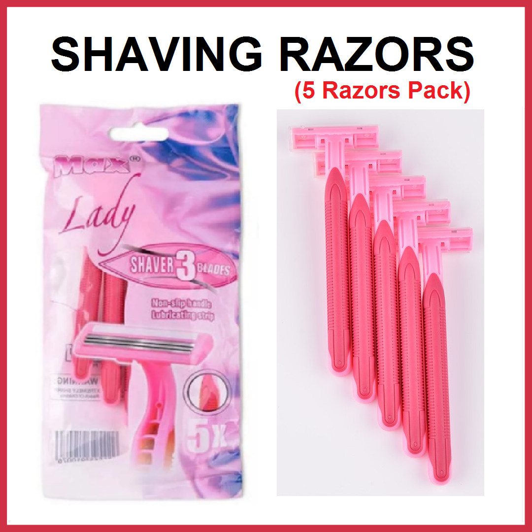 Max Lady Hair Remover Razors (5 Razor Pack), Shaving Razor For Men ...
