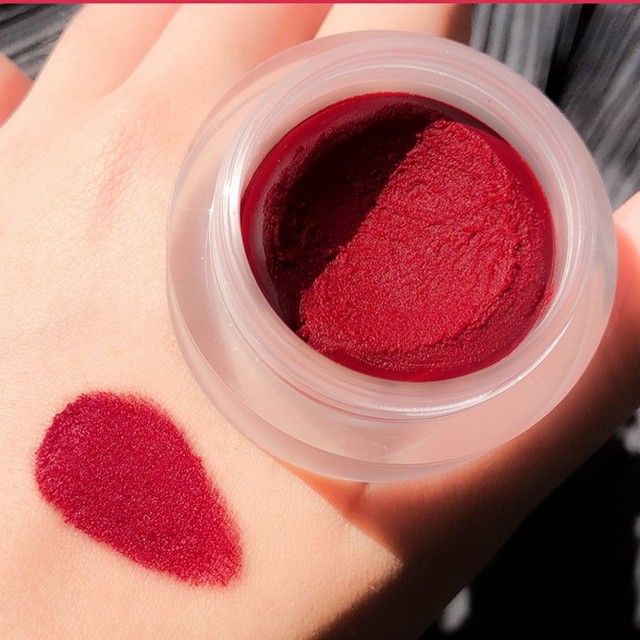 4 Colors Matte Lip Mud Glaze Lipstick Waterproof Blush Palette Long ...