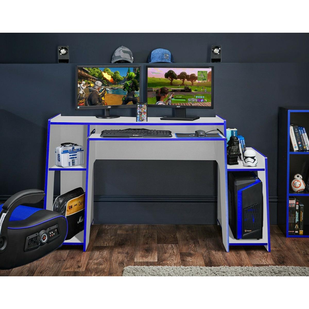 Gaming table Modern Desktop Computer Desk Gaming PC Laptop Desk Work ...