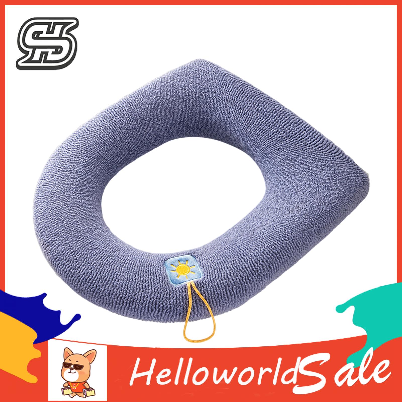 Helloworld Winter Warm Toilet Seat Cover Closestool Mat Washable ...