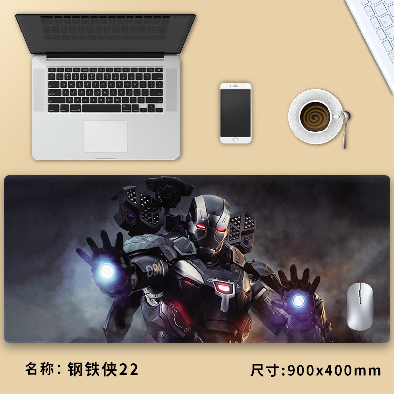 Marvel Movie Series Iron Man War Machine XXL Anti Slip Large Gaming ...
