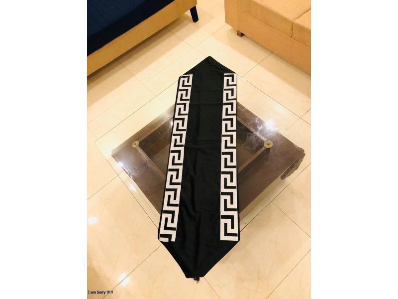 1pcs center table runner set velvet and lesser desing 54 inch lanth and ...