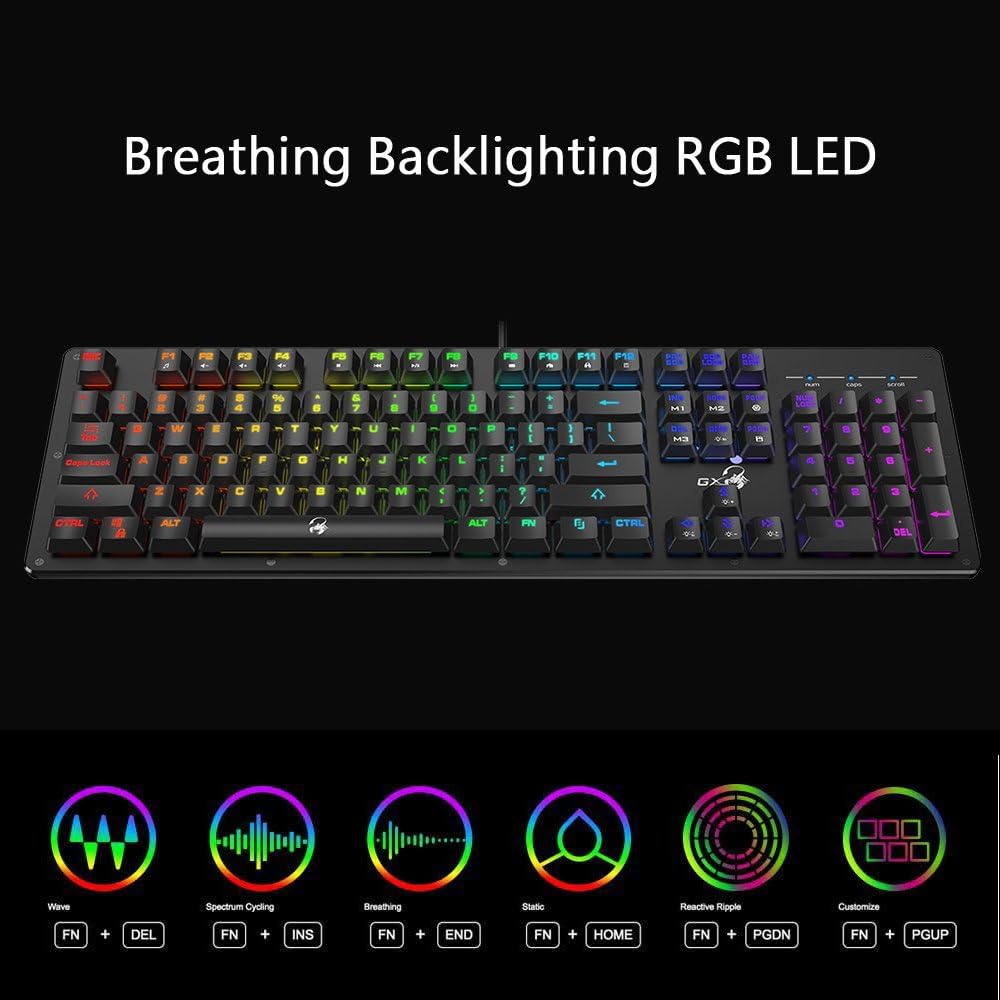 Gaming Keyboard Genius scorpion K 10 Mechanical feel RGB Backlight ...