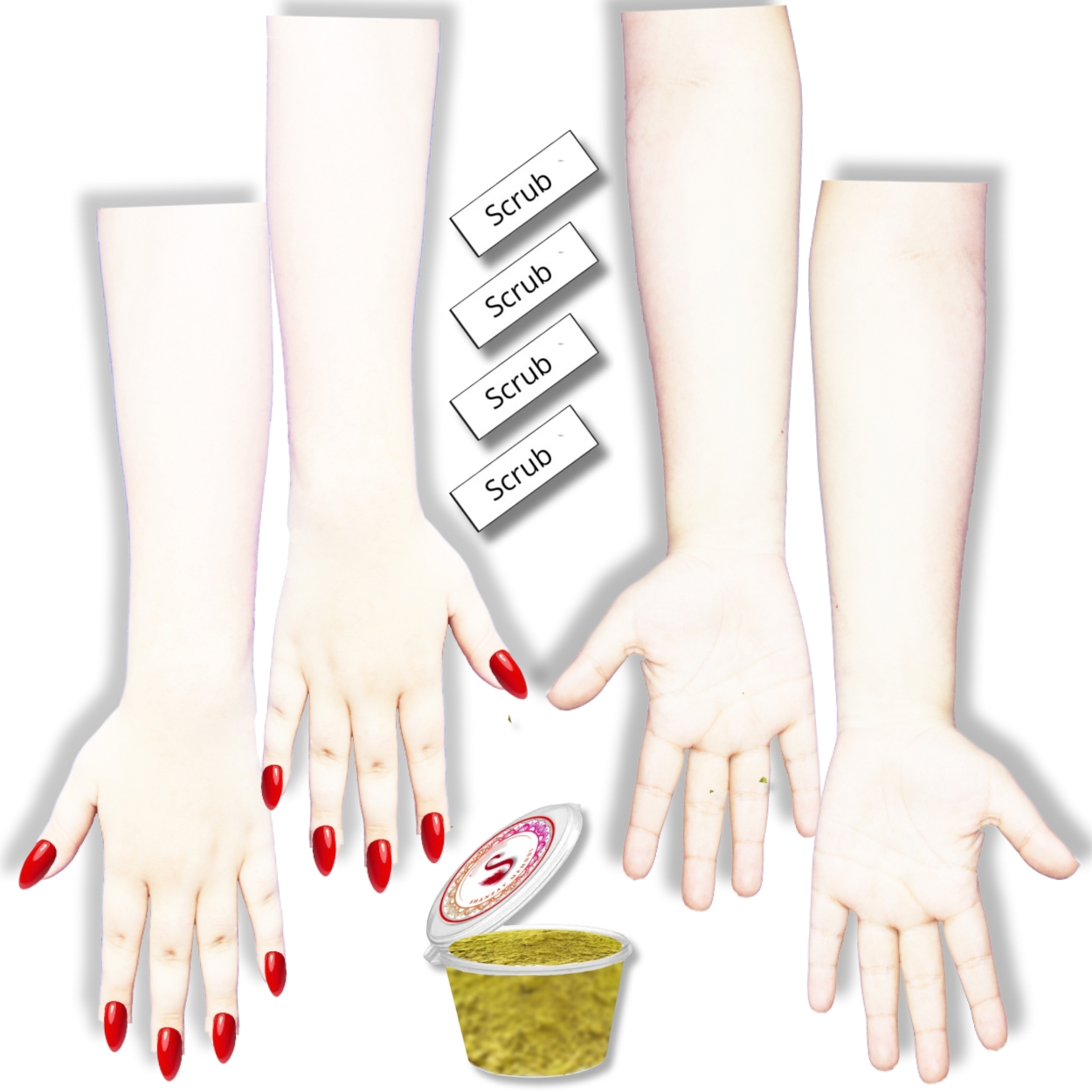 High Quality Reusable Mehndi Practice Hands For Henna Practice - 4 ...