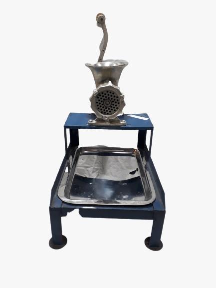 Manual Meat Mincer Multifunction Machine With Stand And Steel Plate ...
