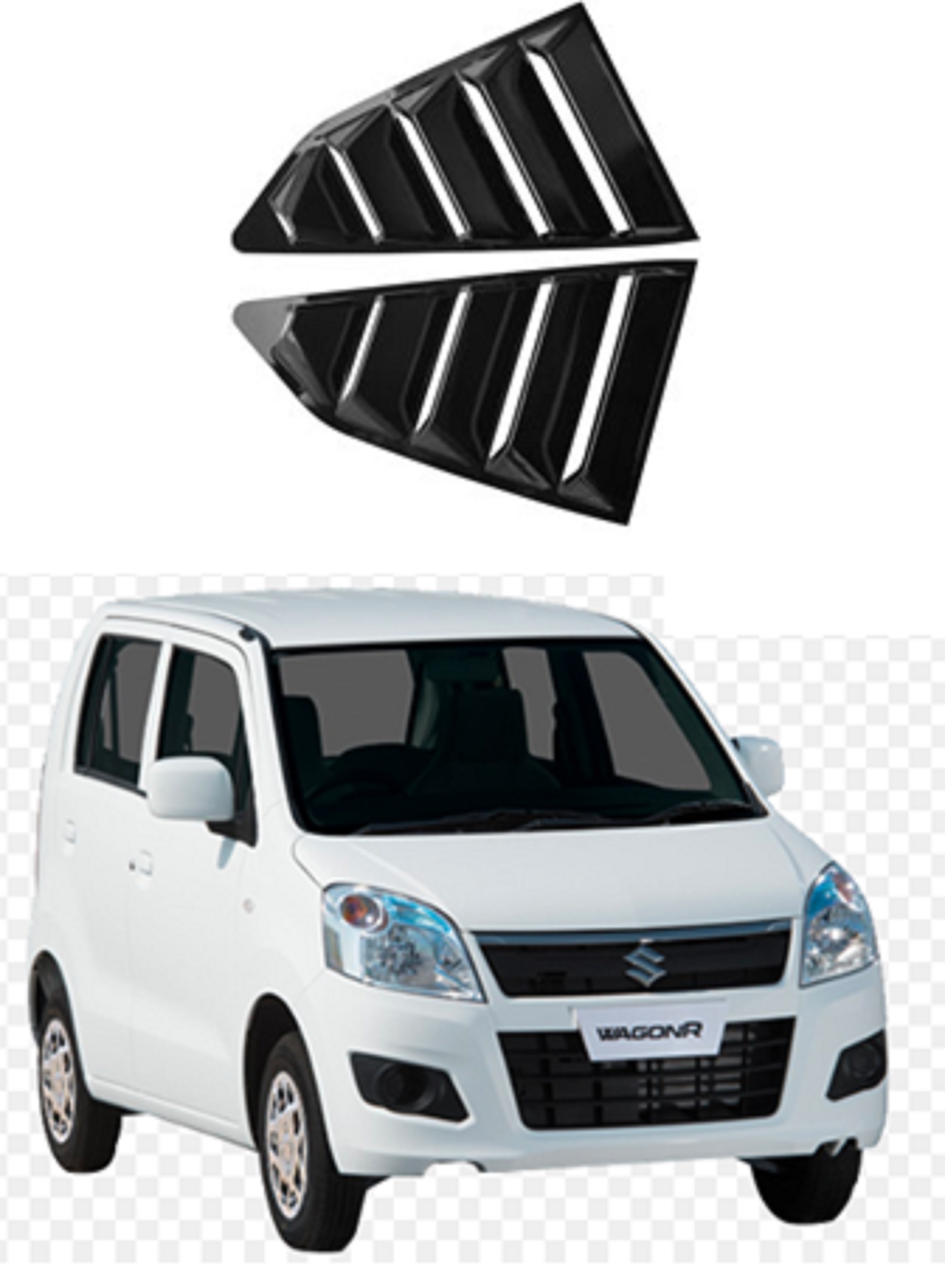 Quarter Glass Louver, Lamborghini style Vents for SUZUKI WAGON R Pair ...