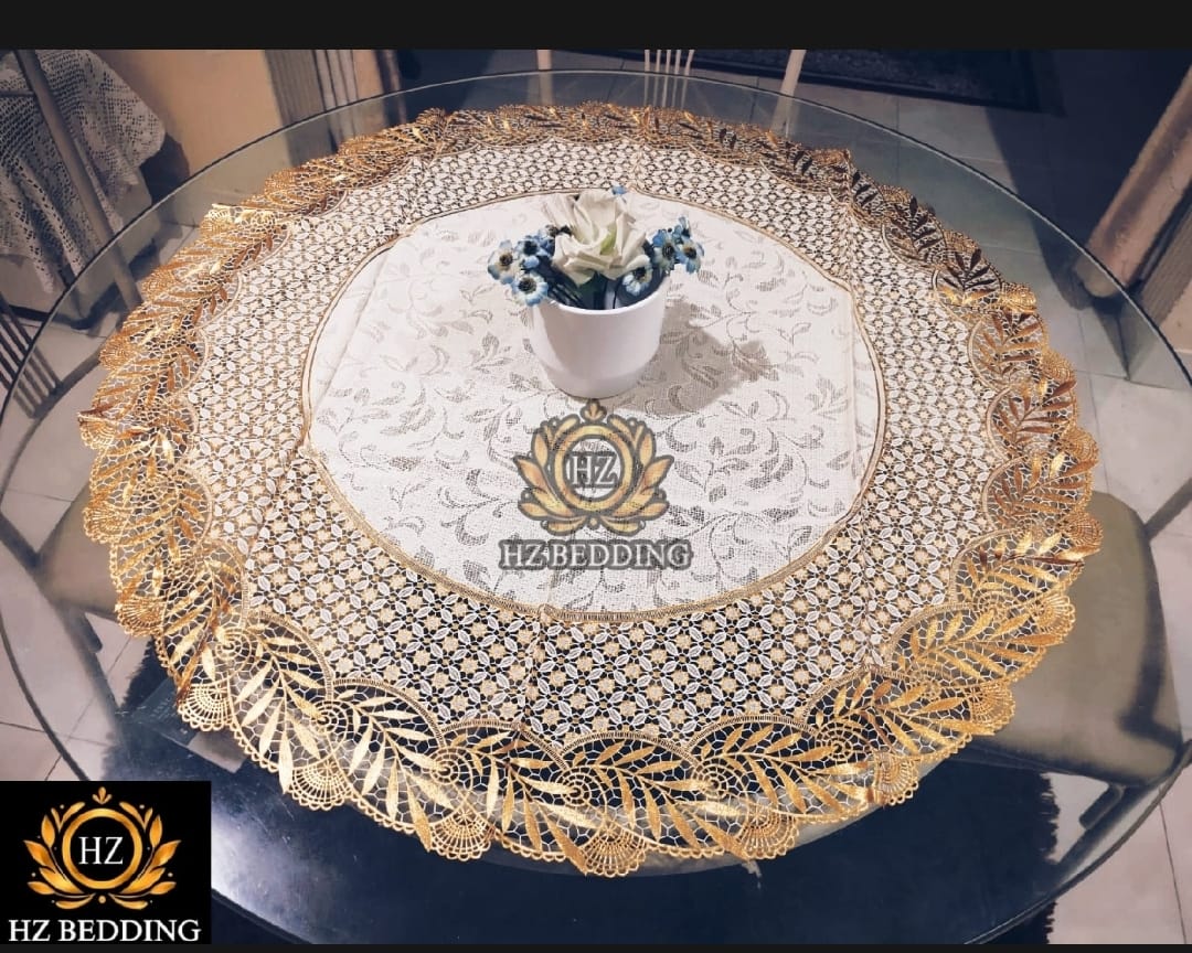 6 seater Table Cover PVC 64 inch Round Pastoral Style Dining Table ...