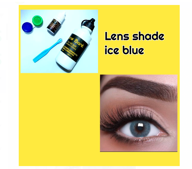 Shade name Ice Blue Eye Contact Lens Multiple Eye care Lens | Daraz.pk